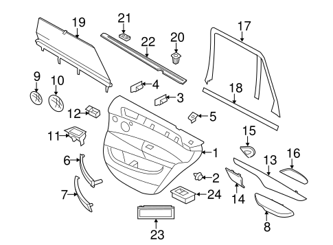 Interior Trim - Rear Door for 2015 BMW X5 | BMW of South Atlanta Parts