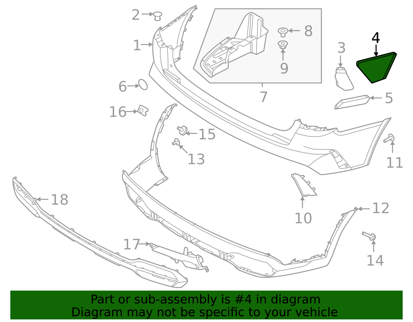 866V3-R5300 - Upper Absorber 2021-2023 Kia Sorento | Kia.Parts Store