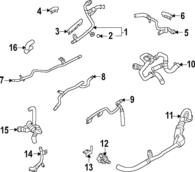 2020 Audi Q5 PHEV Pipe 80A-122-445-R | Audi OEM Parts