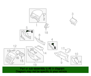 1997-2024 Mitsubishi Quarter Panel Trim Panel Clip MR402859 ...