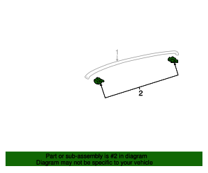 75561-53030 - Roof Molding Clip - 2003-2005 Lexus IS300 | MyLexusParts