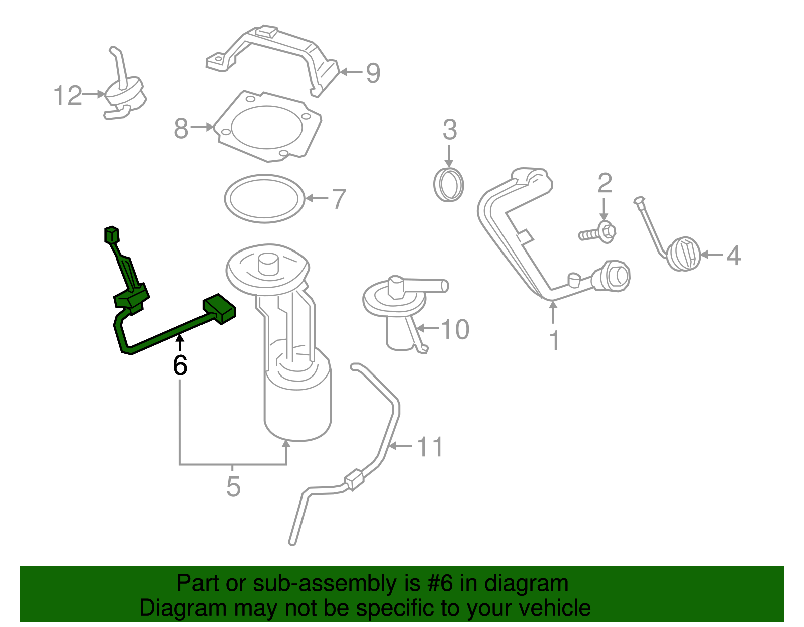2017-2023 Ford | Fuel Gauge Sending Unit | HC3Z-9A299-G | Walls' Ford Parts