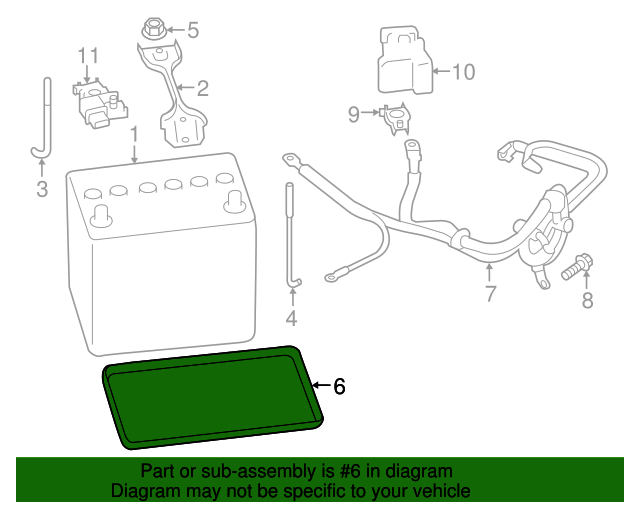 82122CA000 - Battery Tray - 2013-2020 Subaru BRZ | World OEM Parts Subaru