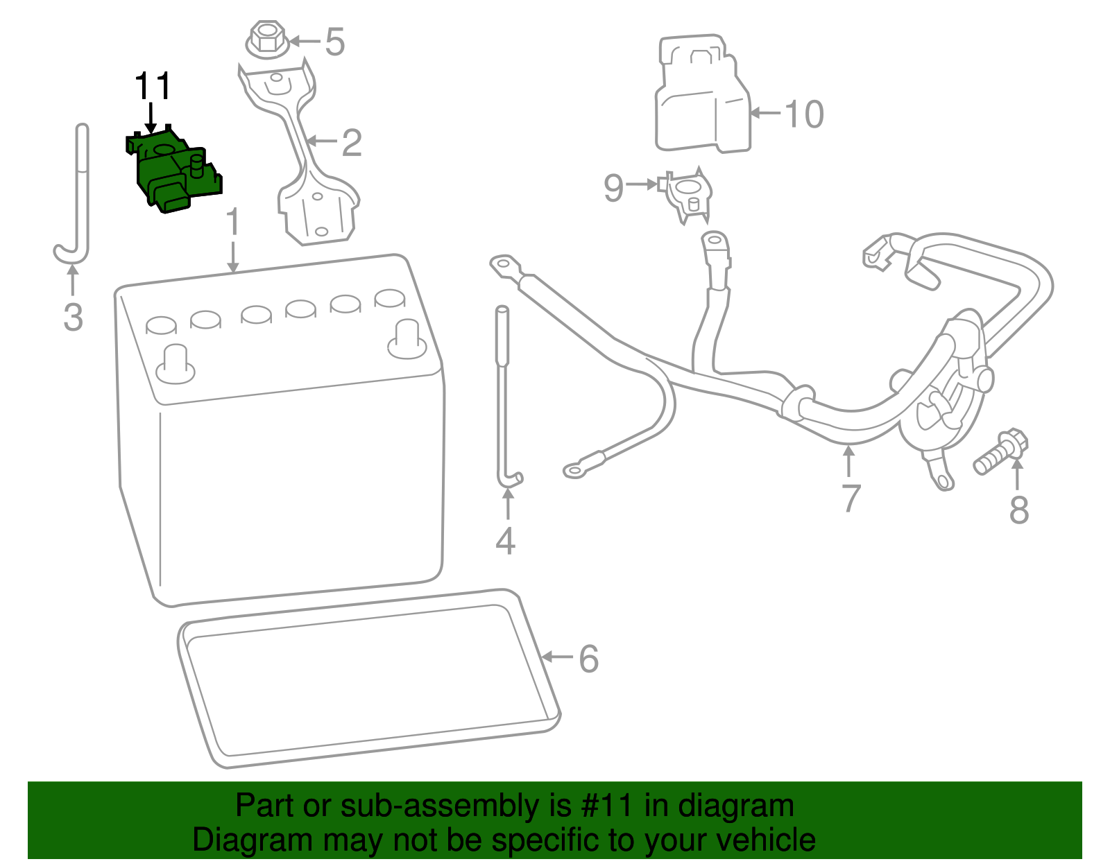 29182AA011 - Battery Cable Terminal End 2015-2021 Subaru | Subaru Parts ...