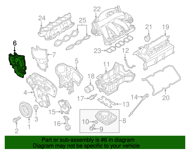 13041-9HP0A - Cover Assembly 2015-2024 Nissan | Nissan Parts ...