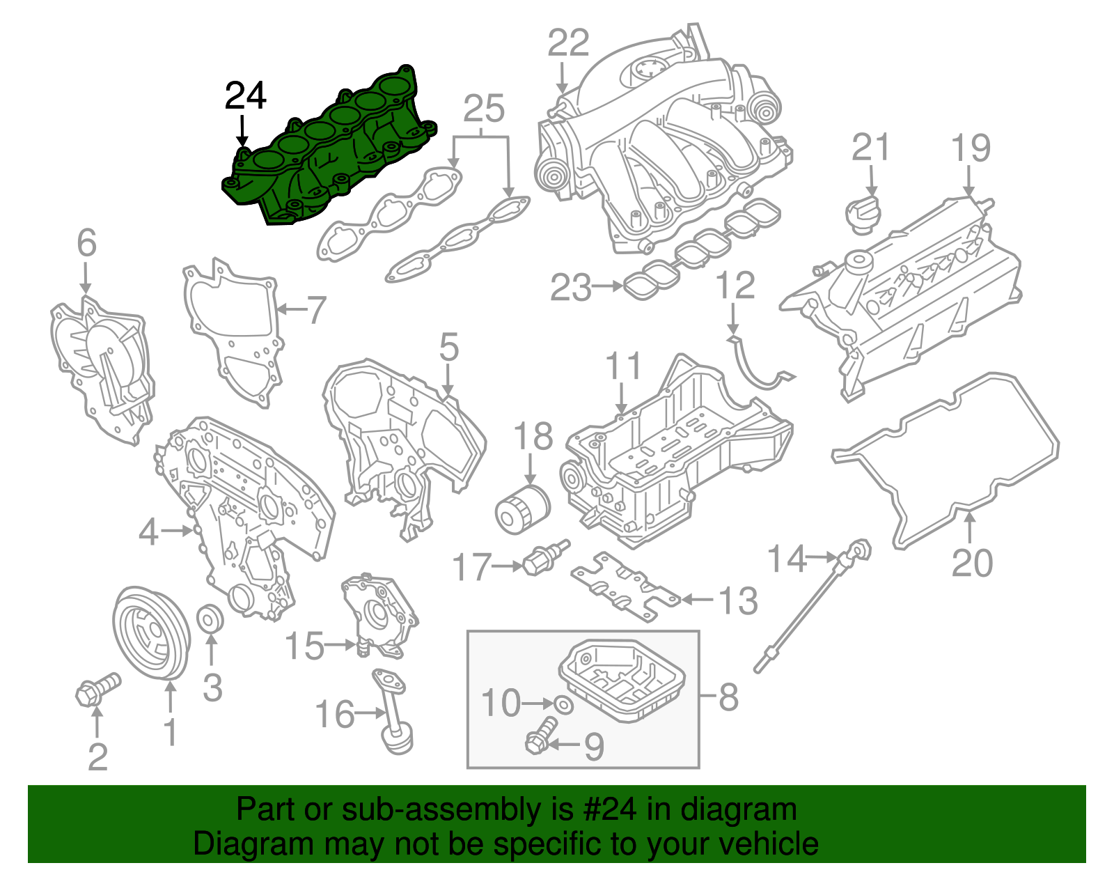 2007-2024 Nissan Intake Manifold 14003-JA10C | Temecula Nissan Parts