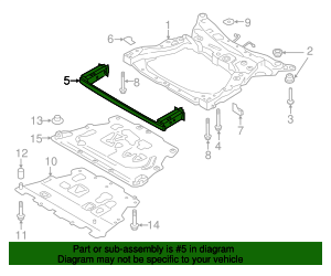 2016-2020 Volvo XC90 Engine Cradle Brace 31387240 | AutoNation Parts