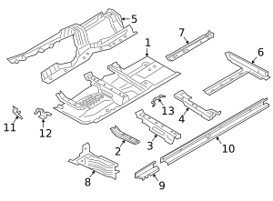 Genuine BMW 41-00-7-487-315 | Rear Cross-Member | FREE Shipping on Most ...
