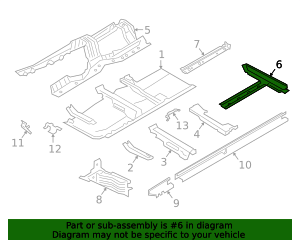 Genuine BMW 41-00-7-487-315 | Rear Cross-Member | FREE Shipping on Most ...