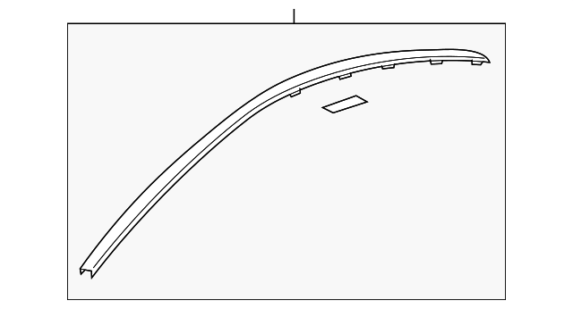 2011-2017 Chevrolet Caprice Pitch Black Passenger Side Roof Panel Joint ...