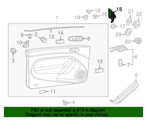 2012-2019 Volkswagen Beetle Door Mirror Trim Ring 5C5-837-973-J-82V ...