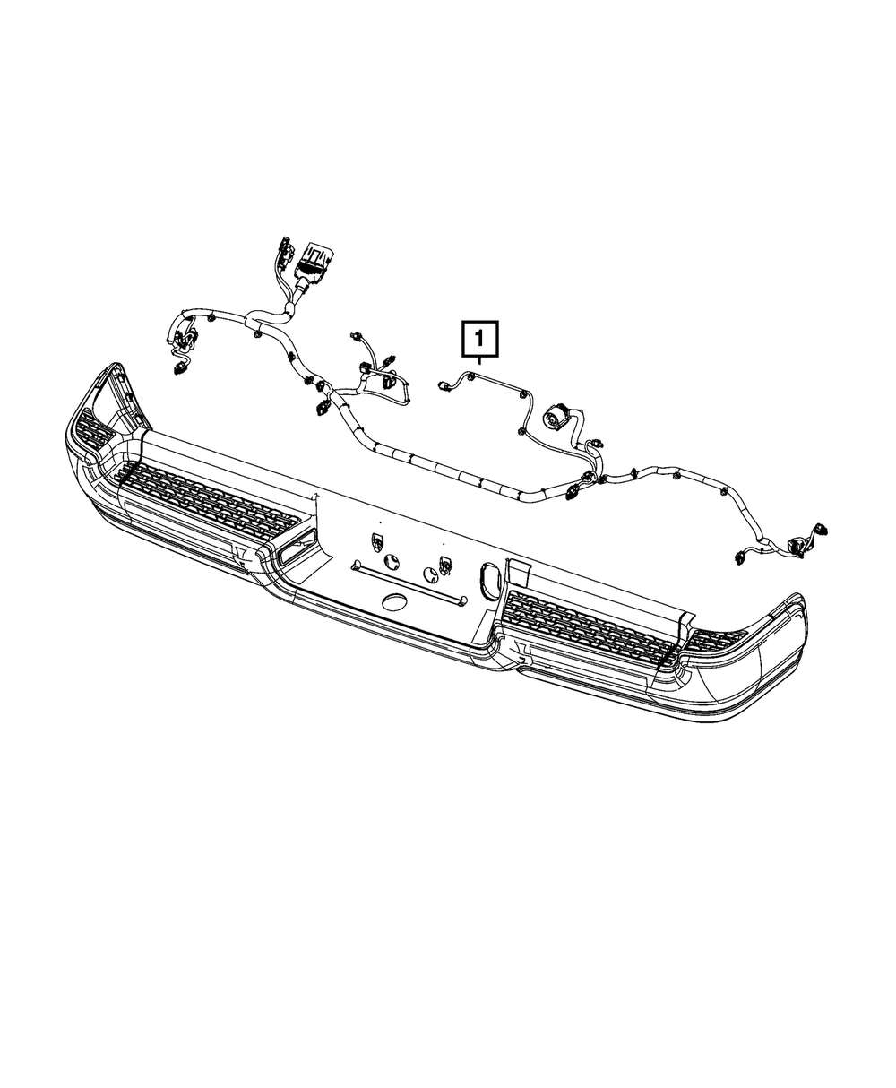 2025 Ram 1500 Rear Fascia Wiring 68600793AD | My Mopar Parts
