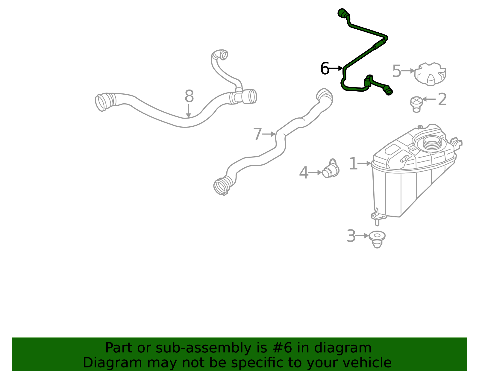 17128678494 - 2020-2023 BMW Reservoir Hose (17-12-8-678-494) | BMW of ...