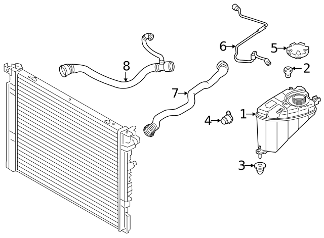17128678494 - 2020-2022 BMW Reservoir Hose (17-12-8-678-494) | BMW of ...