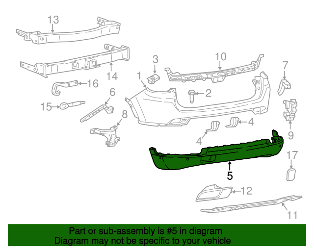 2017-2019 Jeep Compass Lower Cover 68352703AB | TascaParts.com