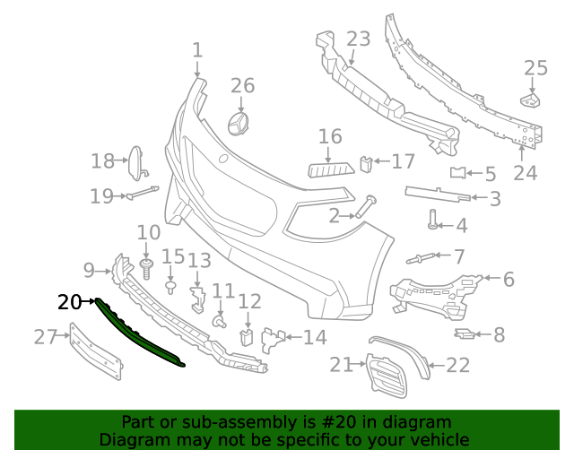 213-885-39-00 - Lower Trim Panel 2018-2020 Mercedes-Benz | Mercedes ...