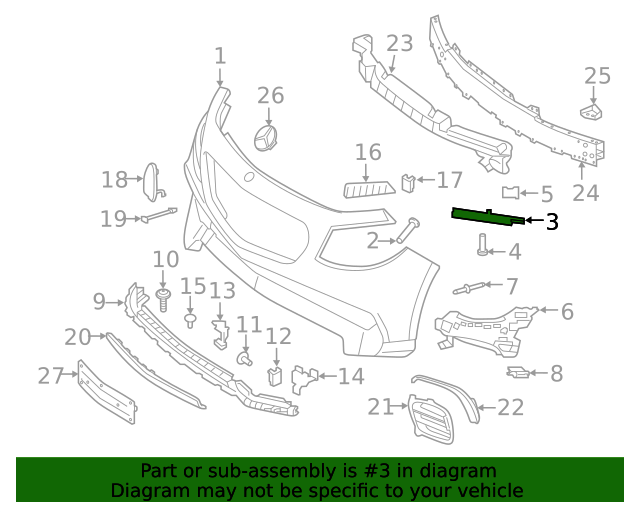 213-885-88-00 - Side Retainer 2018-2021 Mercedes-Benz | Mercedes-Benz ...