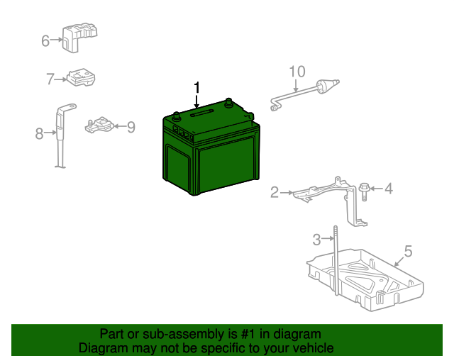 2007-2011 Lexus GS450h Battery 28800-31281 | LexusOfKendall