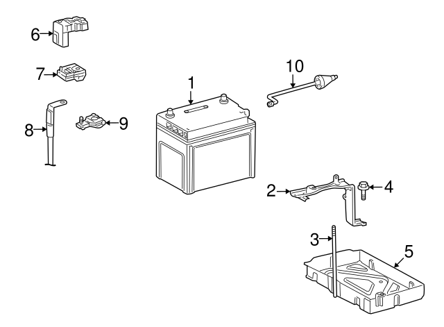 2007-2011 Lexus GS450h Battery 28800-31281 | LexusOfKendall