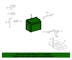 2007-2011 Lexus GS450h Battery 28800-31281 | LexusOfKendall