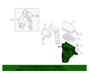 2010-2011 Kia Soul Air Cleaner Body 28112-2K000 | Kia OEM Parts Online