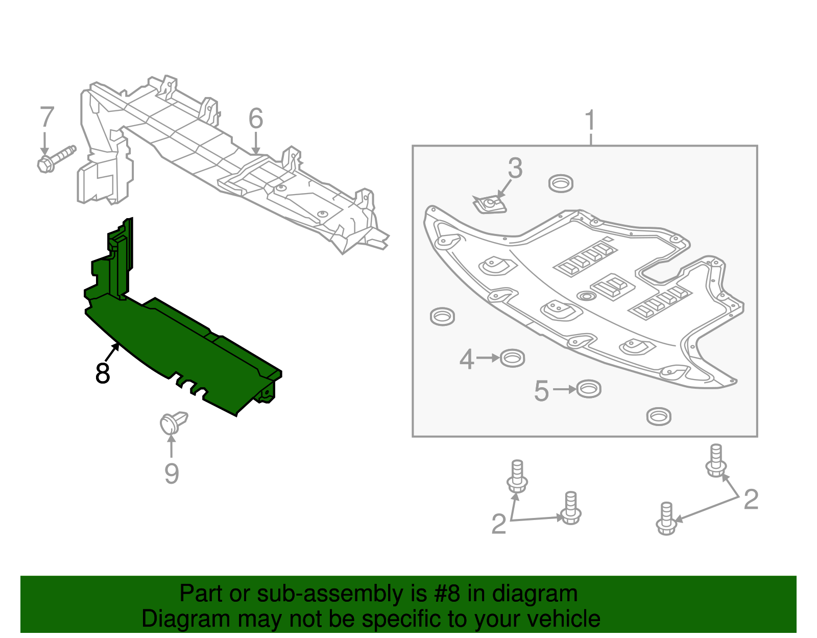 2016-2018 Kia Sorento 2016-2018 Kia Sorento - Lower Air Guide 29136 ...