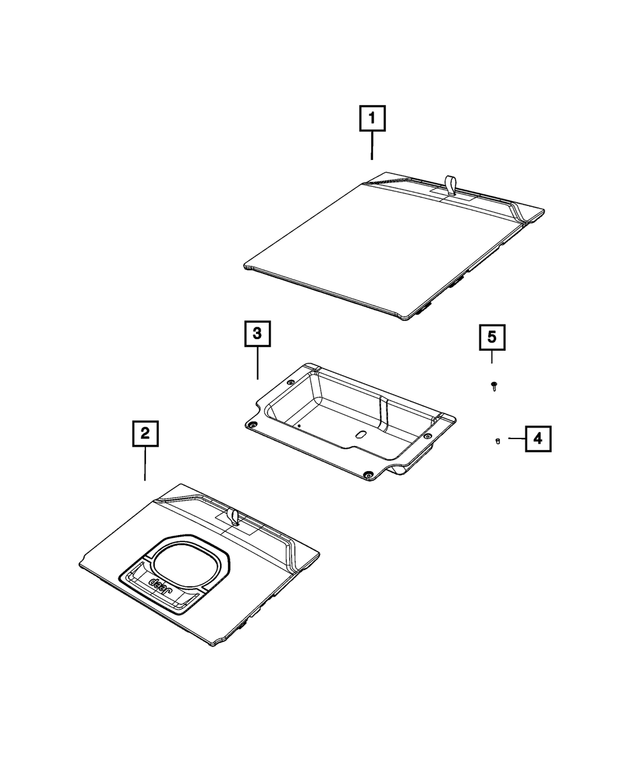 2021-2024 Jeep Wrangler Load Floor Lid 6RV47TX7AC | Mopar eStore