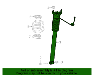 2020-2021 Mercedes-Benz GLB 250 Shock 247-320-05-04 | MB OEM Parts