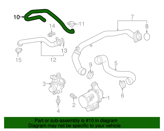 Genuine BMW 11-53-7-645-833 | Engine Coolant Hose | FREE Shipping on ...