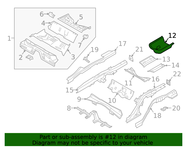 2019-2023 Genesis G70 Panel Assembly 65523-G9000 | OEM Parts Online