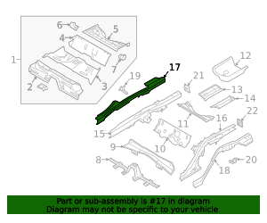 2019-2022 Genesis G70 Rail Reinforced 65667-G9000 | OEM Parts Online