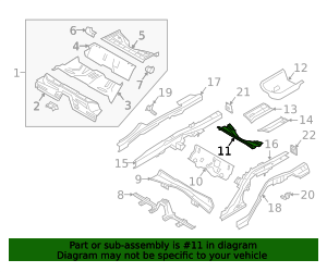 2019-2022 Genesis G70 Center Cross-Member 65651-J5000 | OEM Parts Online
