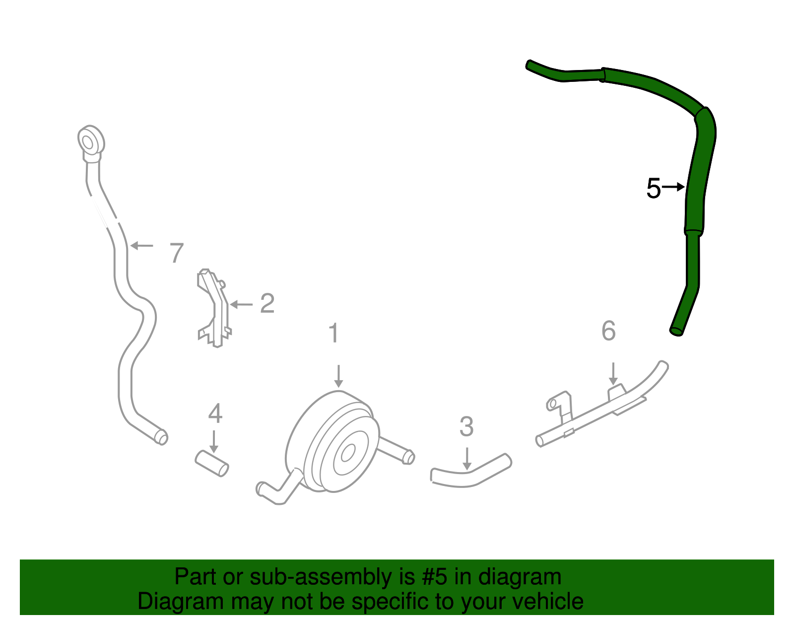 2002-2009 Nissan Engine Coolant Hose 21306-8J115 | OEM Parts Online