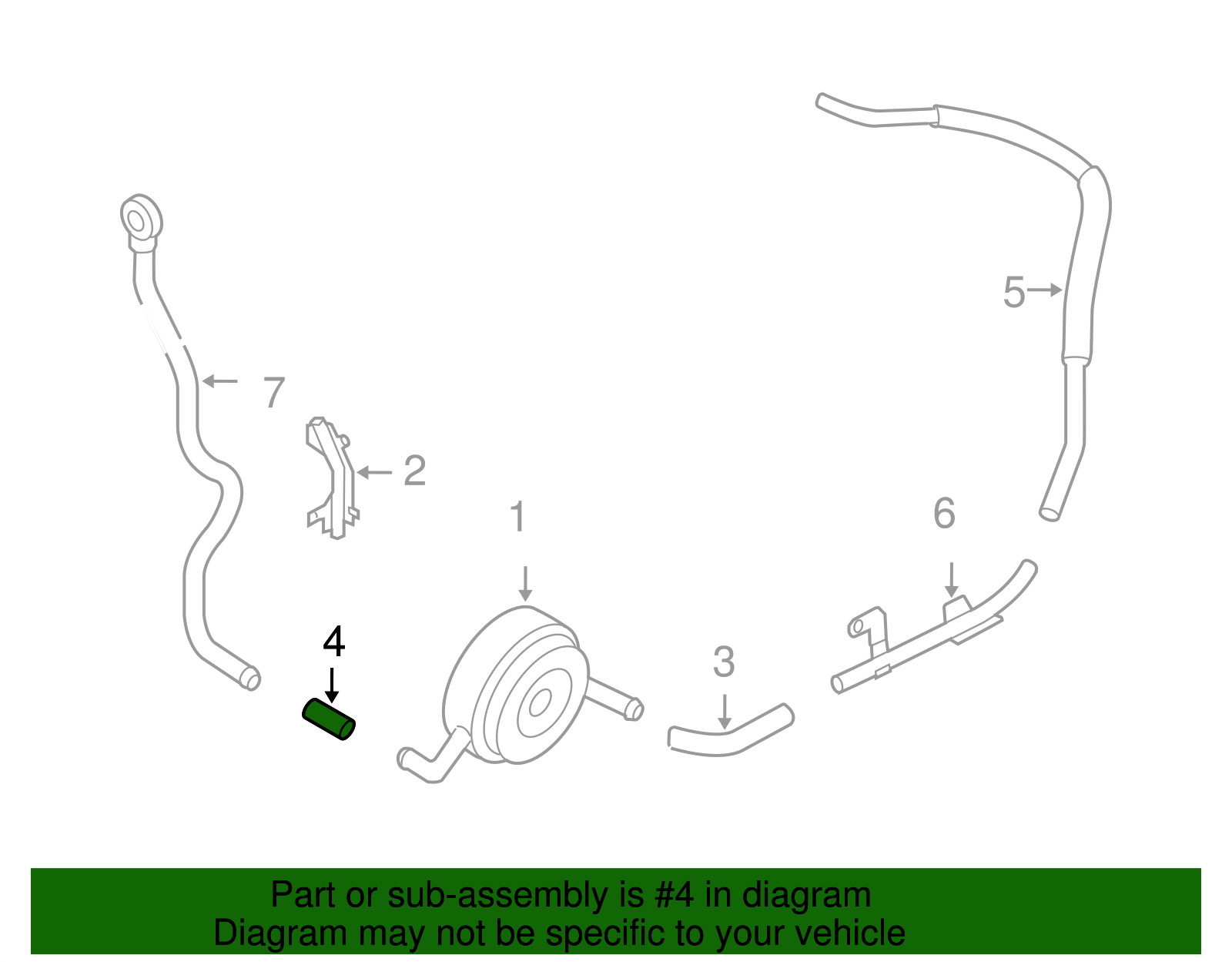 2002-2009 Nissan Engine Coolant Hose 21306-8J100 | OEM Parts Online