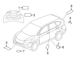 42762-TPG-A00 - Placard Specification (Usa) - 2020 Honda CR-V | Honda ...