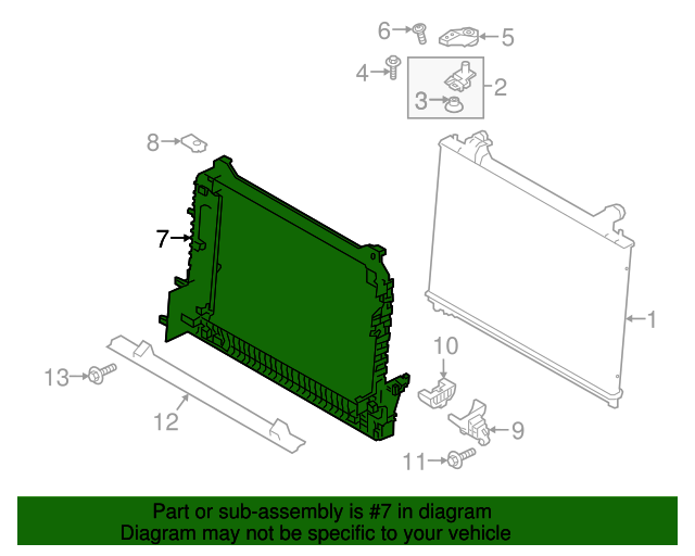 2018-2020 Land Rover Range Rover Velar Frame LR094854 | OEM Parts Online