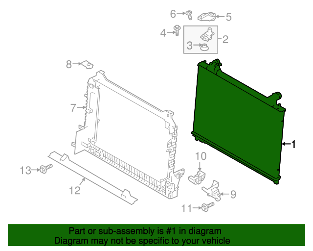 Genuine Radiator for 2018-2020 Land Rover Range Rover Velar | Land ...