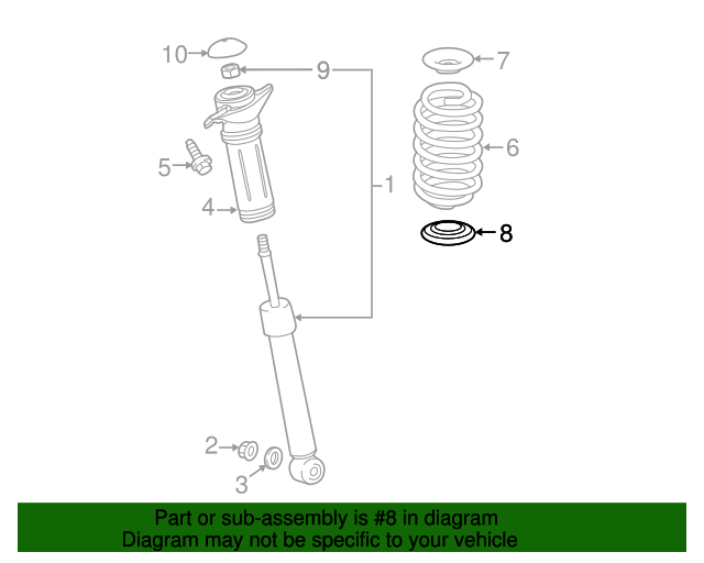 2016-2024 Toyota Lower Insulator 48258-06230 | Toyota Parts Center