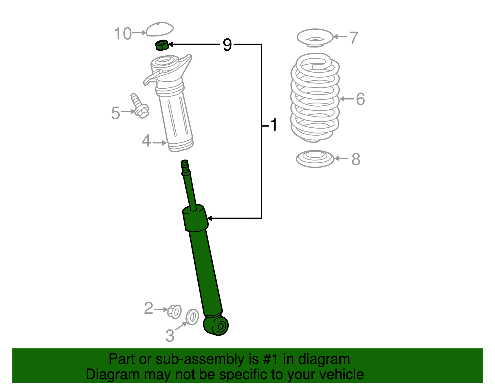 48530-80826 - Shock Absorber 2017-2022 Toyota Prius Prime | Longo ...