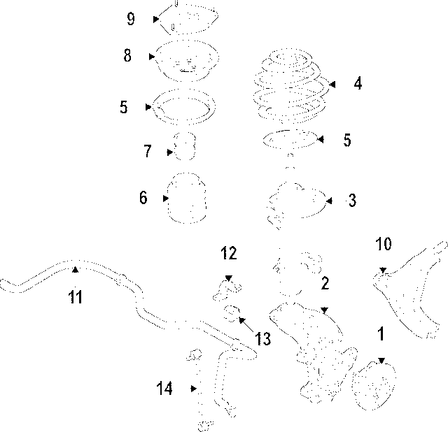 2009-2013 Volvo Strut - Driver's Side (LH) 31340347 | TascaParts.com