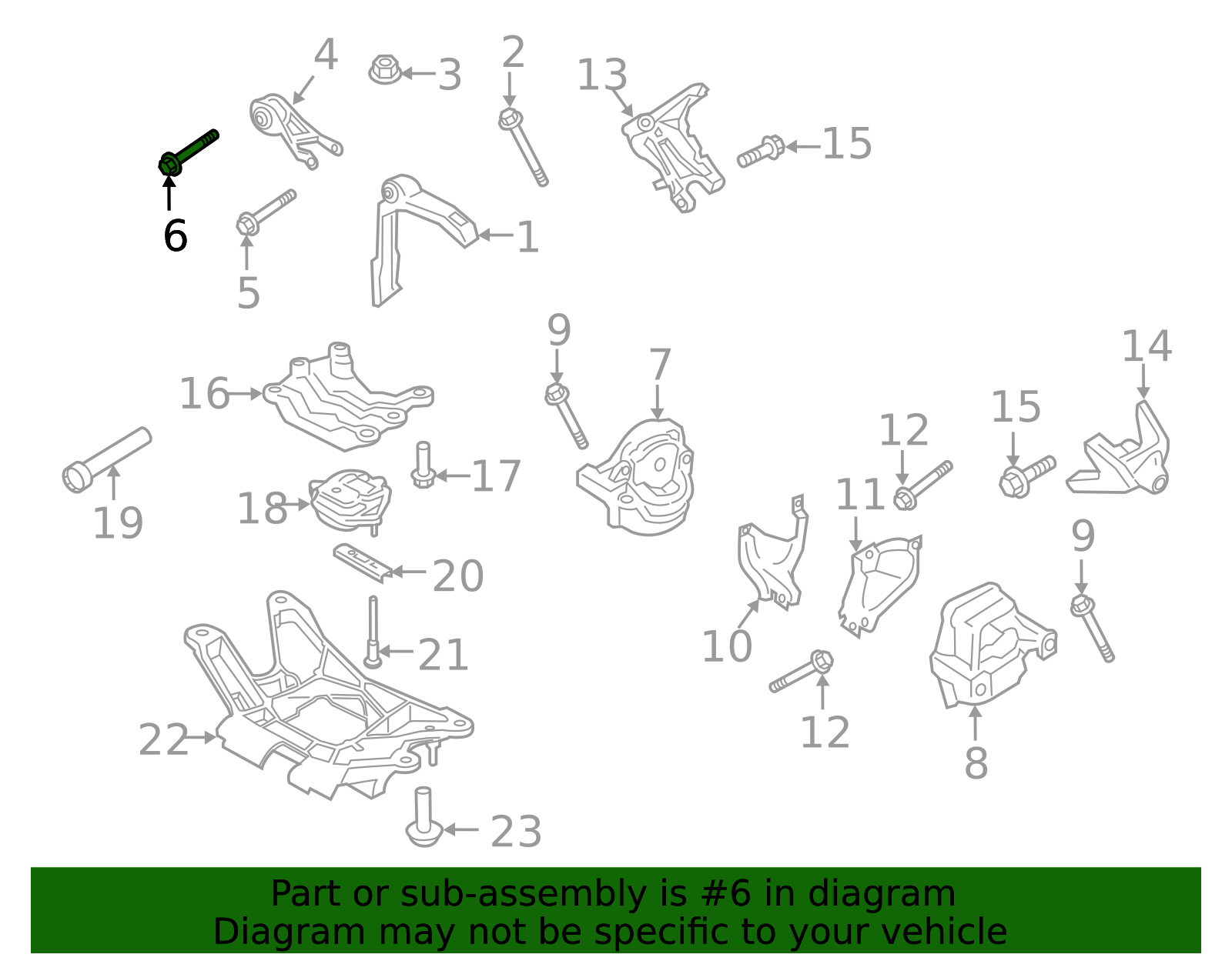 2019-2024 Porsche Macan Torque Arm Mount Bolt PAF-108-398 | Gaudin ...