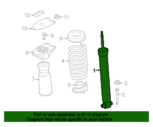 33-52-6-873-799 - Shock absorber, rear 2016 BMW | AutoNationParts.com