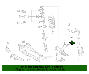 48076-30060 - Lower Control Arm Bracket 2013-2020 Lexus ...