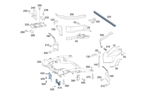 Wheelhouse, Front Subframe for 2019 Mercedes-Benz AMG® GT S | Mercedes ...