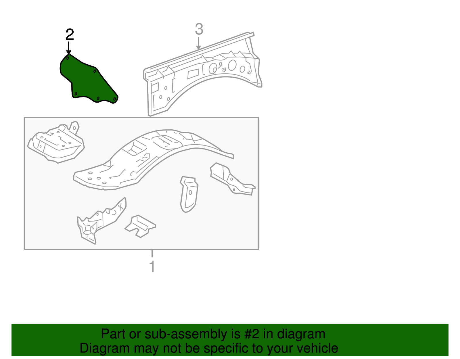 Genuine Toyota Apron Assembly Seal part# 53883-04010 for 2005-2015 ...