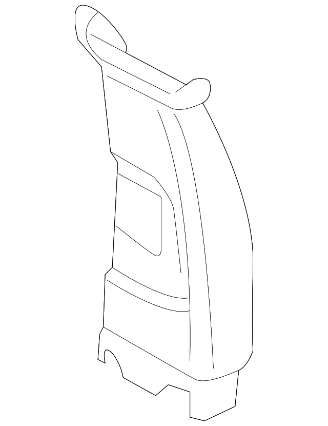 51437342548 - 2014-2018 BMW X5 Upper Center Pillar Trim (51-43-7-342 ...