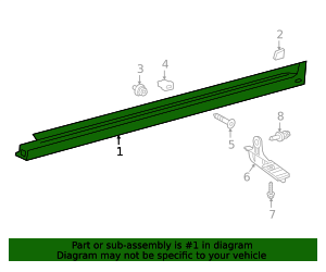 2019-2022 Toyota Avalon Rocker Molding 75851-07905 | Toyota Parts Center