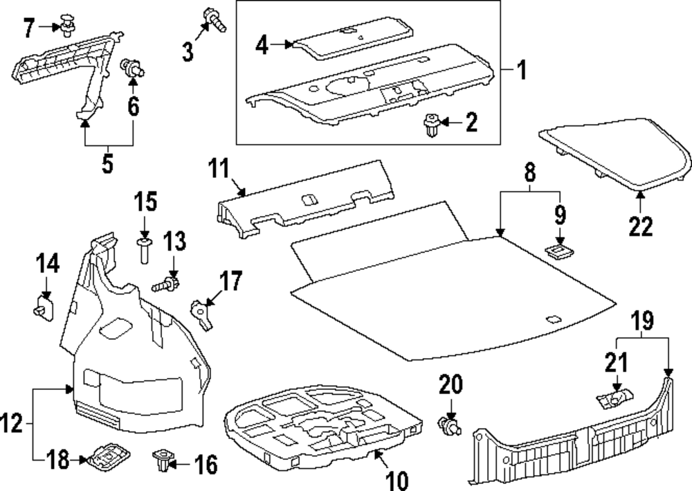 2025 Toyota Camry Pkg Tray Trim 64330-AQ010-C0 | Toyota Parts Center