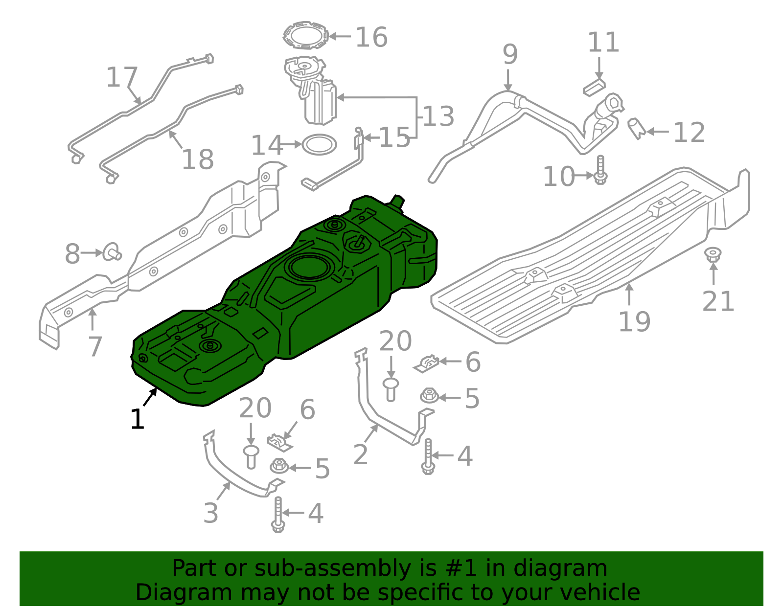 JL3Z-9002-J - 2018-2021 Ford F-150 - Fuel Tank | My Ford Parts