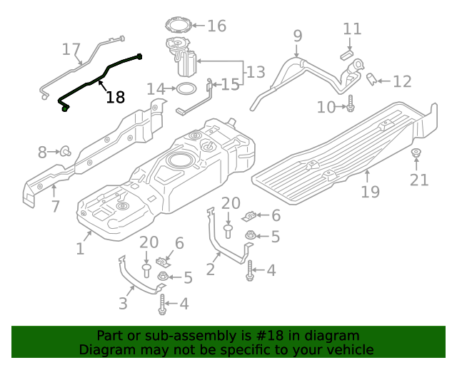 JL3Z-9J285-A 2018-2021 Ford F-150 Outlet Tube | Fairway Ford Parts